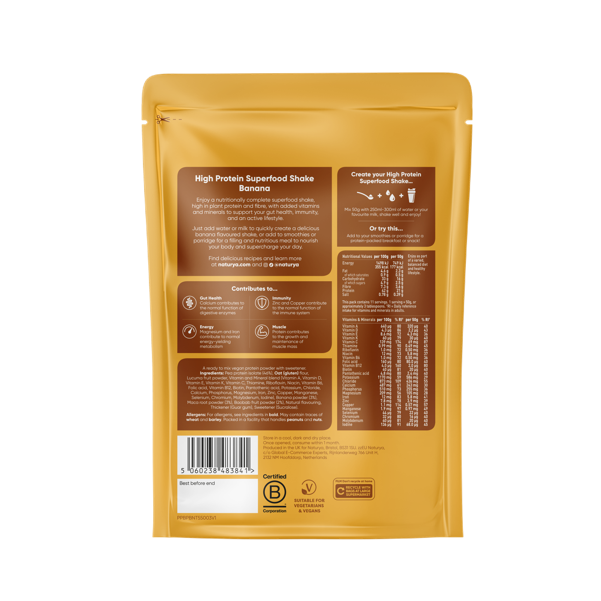 Balanced Protein Superfood Shake Banana