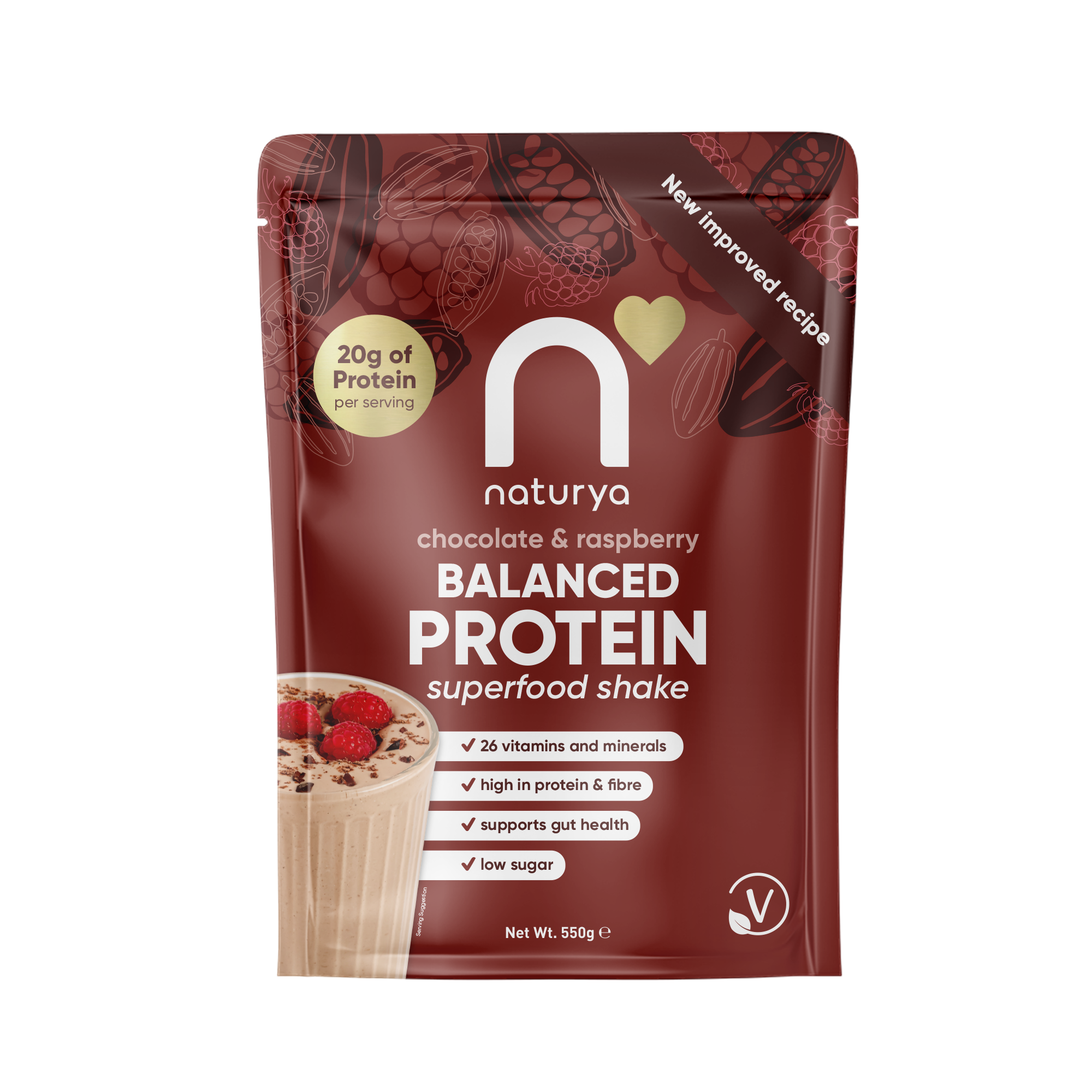 Balanced Protein Superfood Shake Chocolate & Raspberry