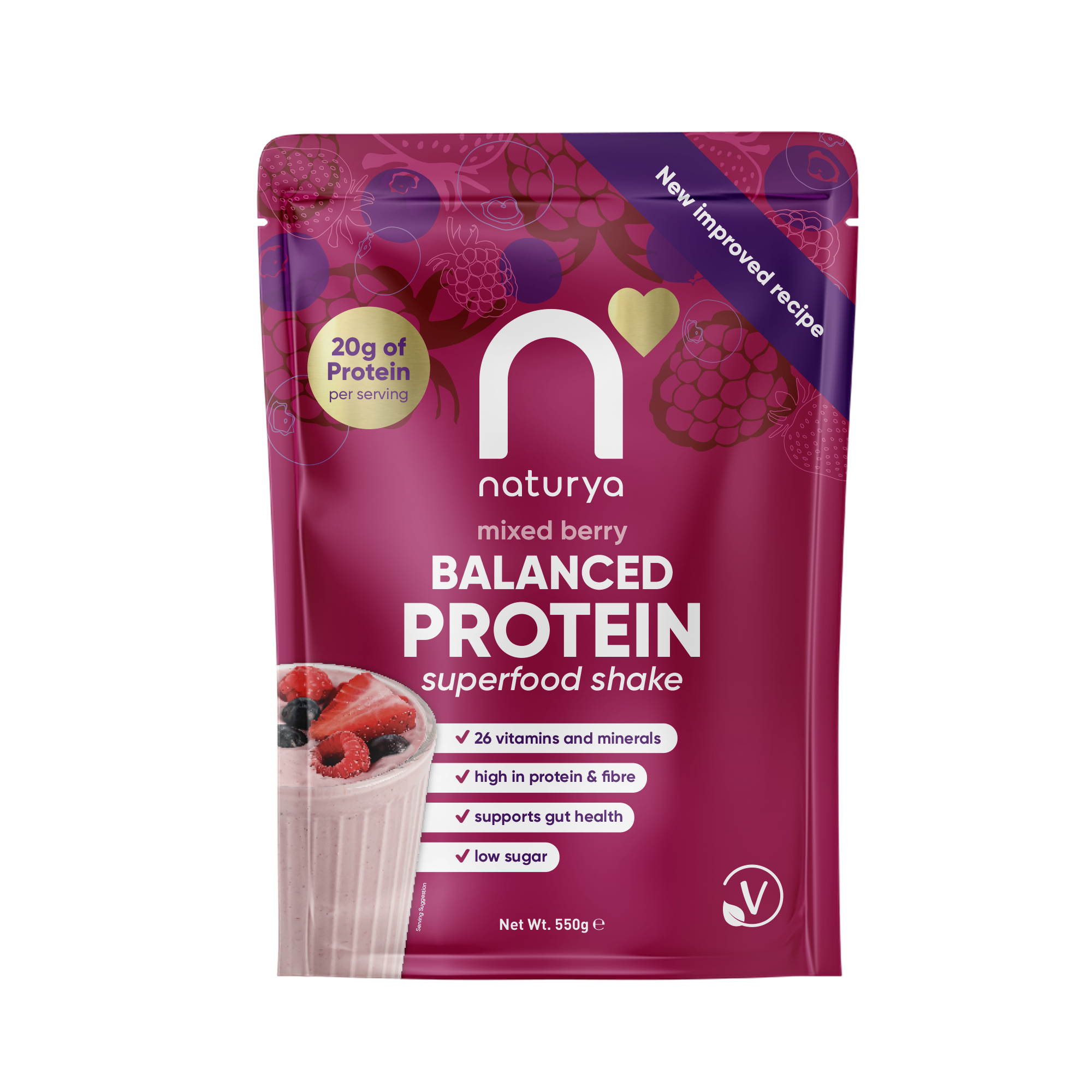 Balanced Protein Superfood Shake Mixed Berry